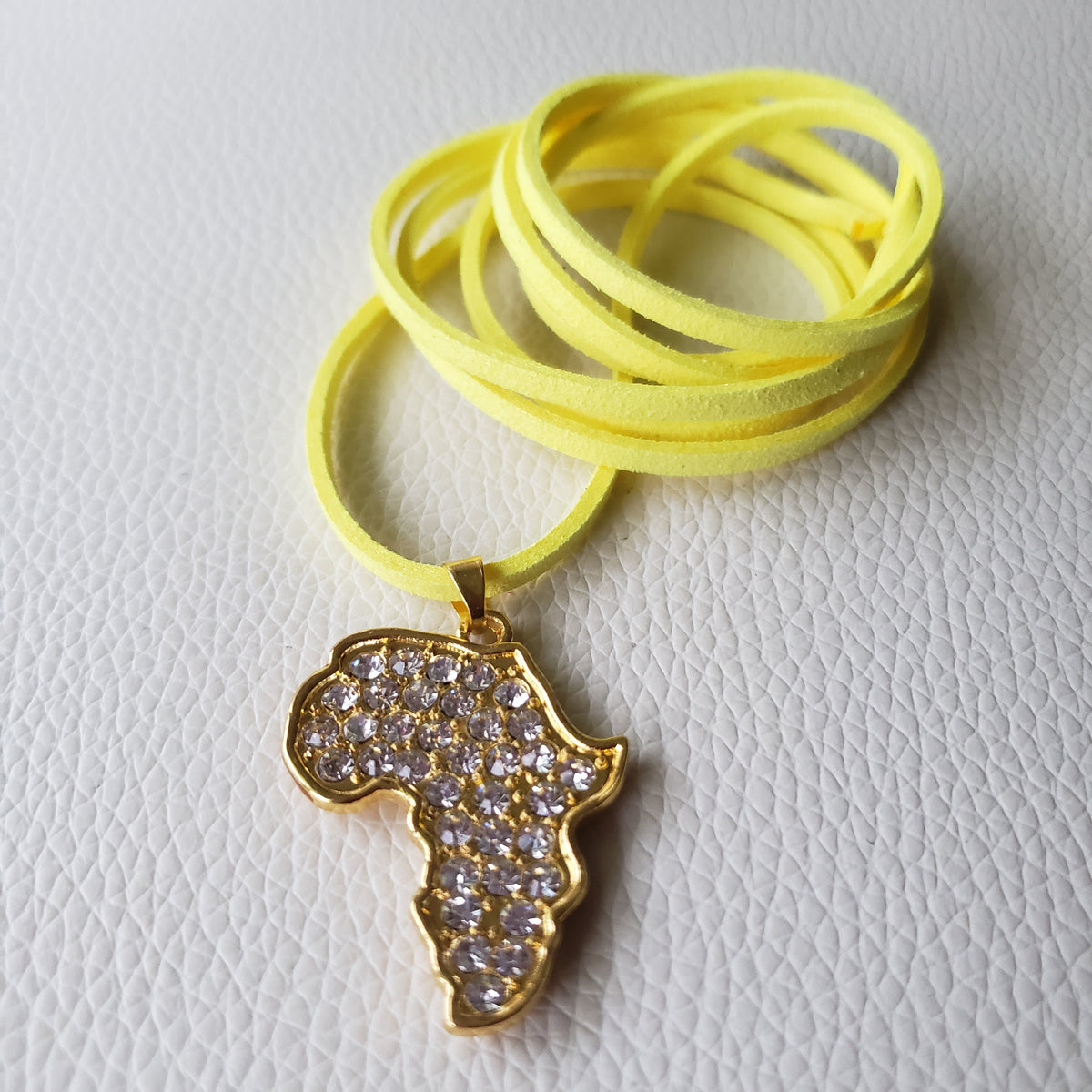 18K Gold Plated Africa Map Necklace, Afrobeats Collection – Janeliasoul